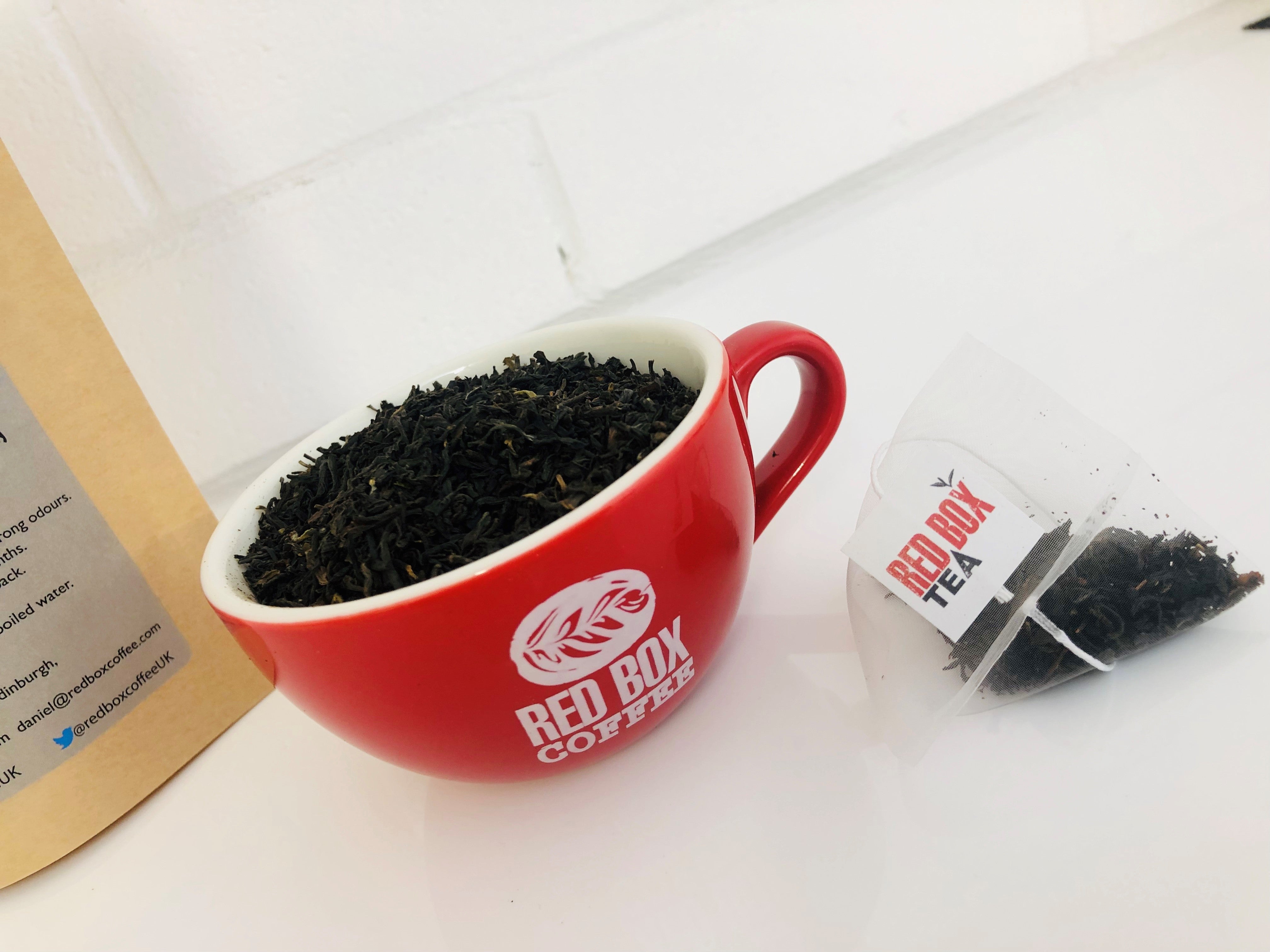 Elegant British Breakfast Bio Tea Bags – Red Box Coffee
