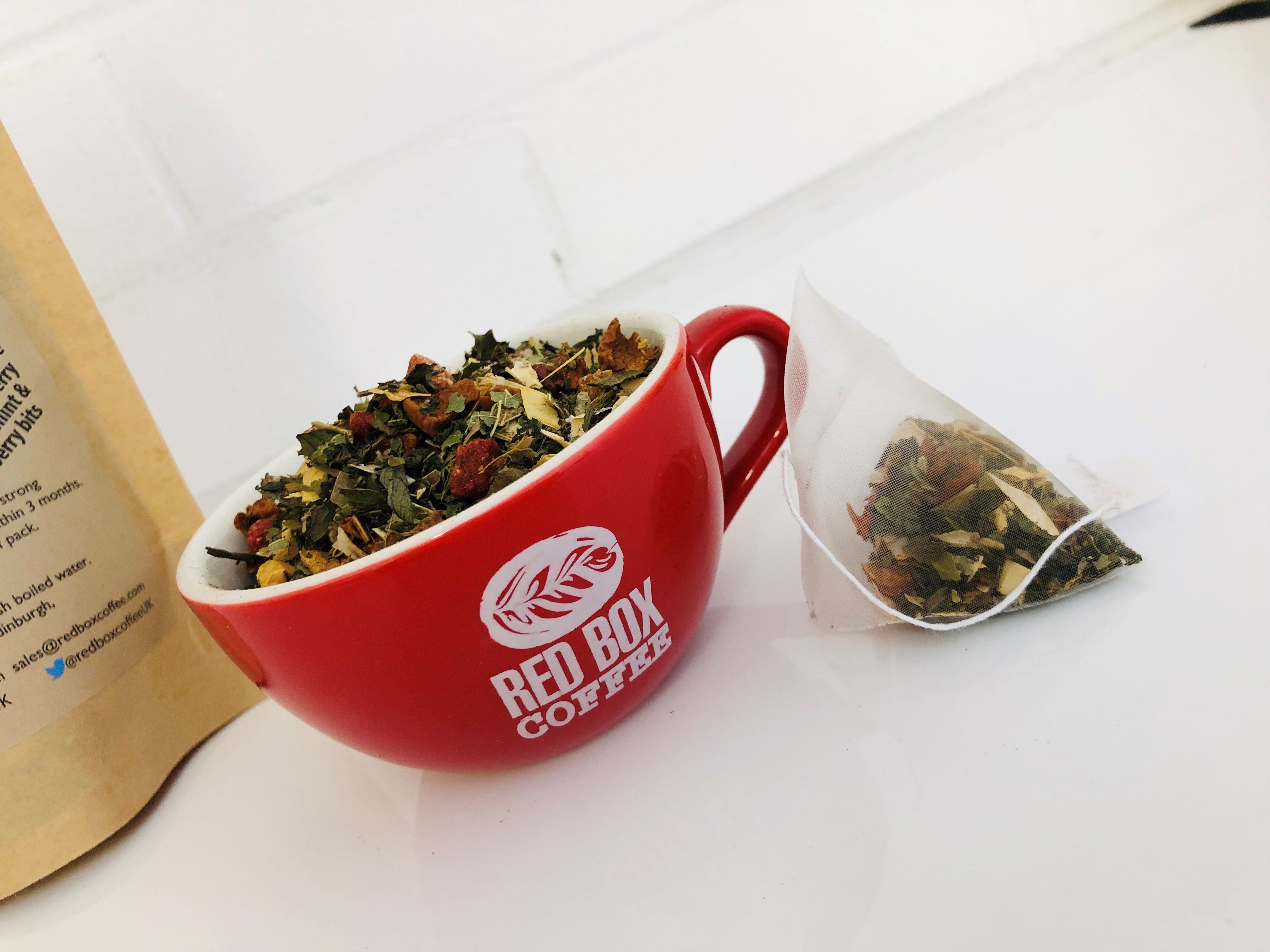 Strawberry & Mint Bio Tea Bags – Red Box Coffee